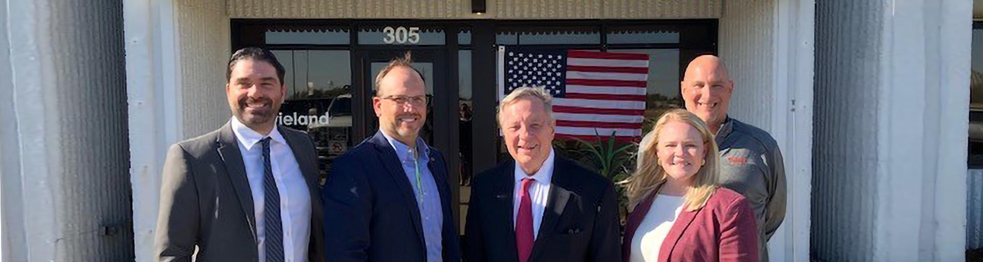 Wieland hosts Senator Dick Durbin at its East Alton manufacturing facility